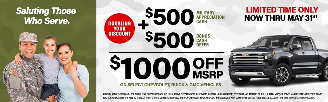 New Vehicle Specials at Davidson Chevrolet Buick GMC in Watertown, NY